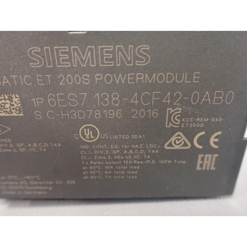 SIEMENS 6ES7138-4CF42-0AB0 - REI Industry