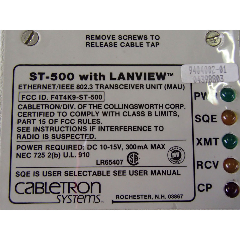 CABLETRON SYSTEMS ST-500 - REI Industry